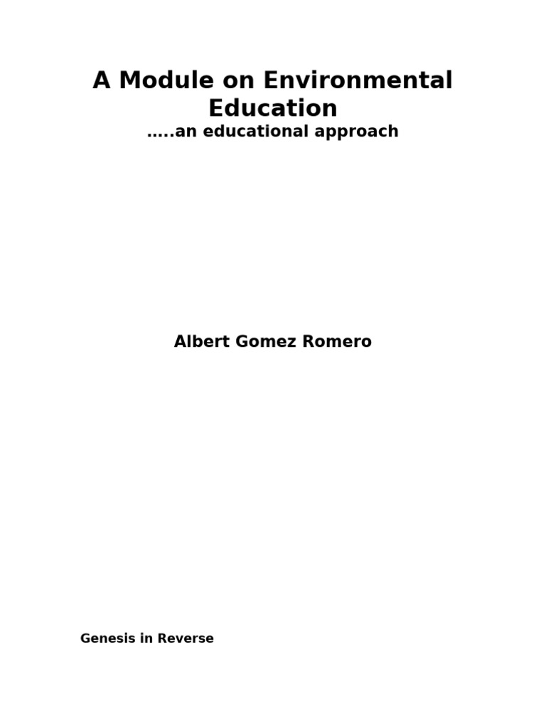 Environmental Education Overview | PDF | Water Pollution | Clean Water Act