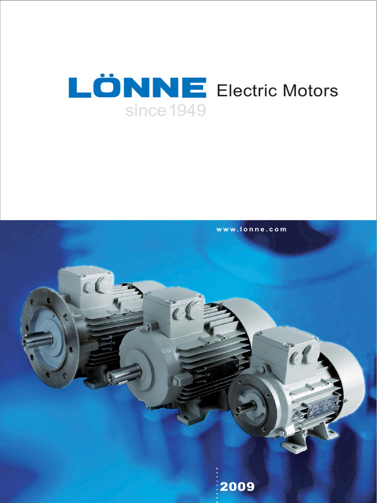 Lönne Electric Motors Catalog 2009 | PDF | Mains Electricity ...