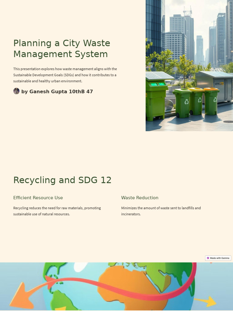 Planning A City Waste Management System | PDF | Waste | Waste Management