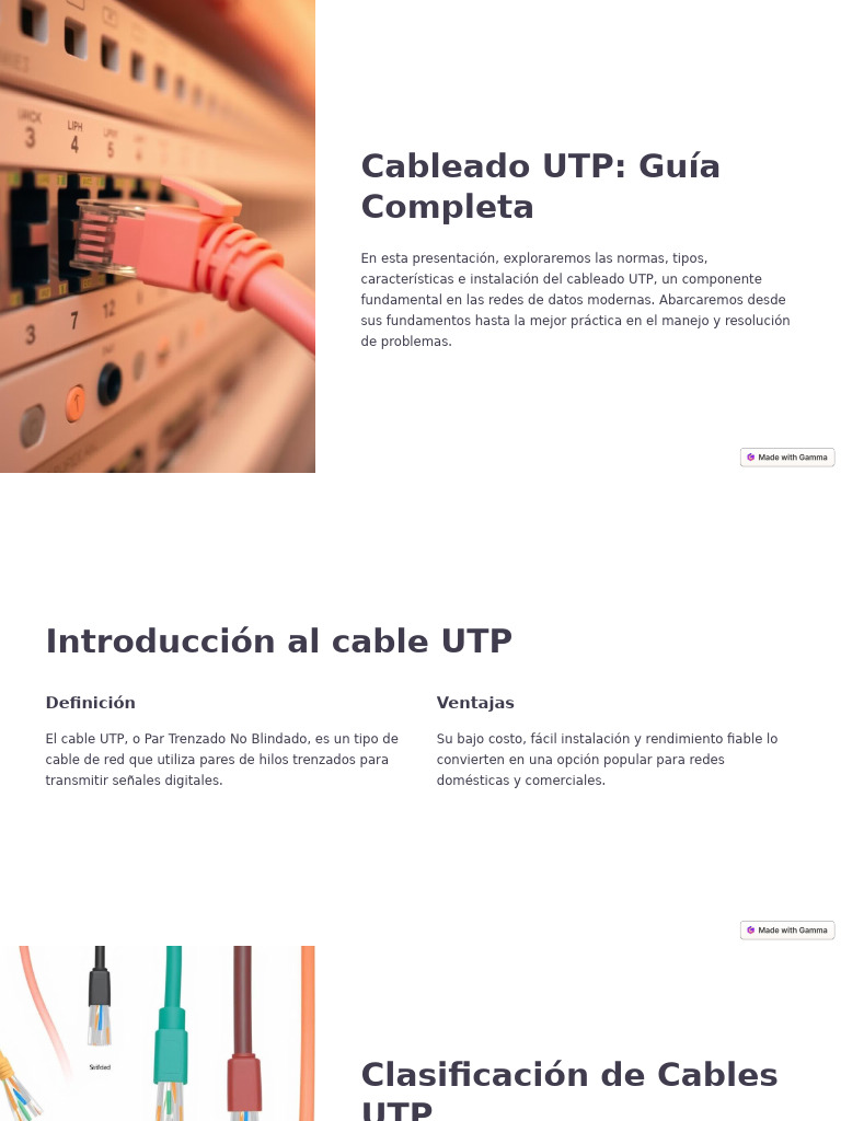 Cableado UTP Guia Completa | PDF | Bienes manufacturados | Electrónica