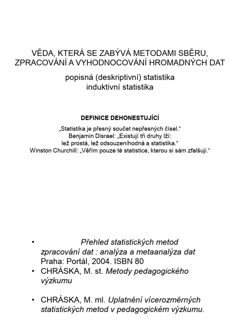 Deskriptivní Statistika | PDF