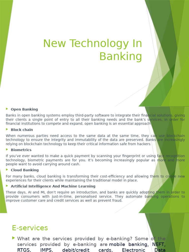 Innovations in Banking Technology | PDF | Debit Card | Credit Card