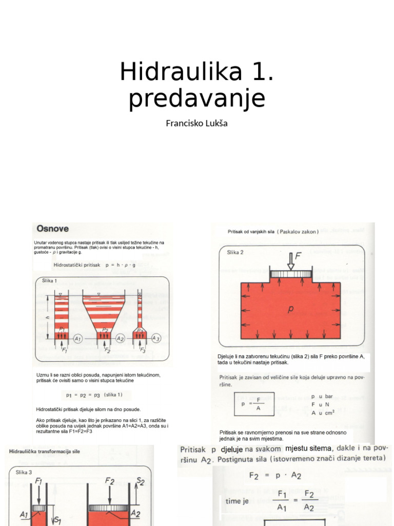 Hidraulika 1 | PDF