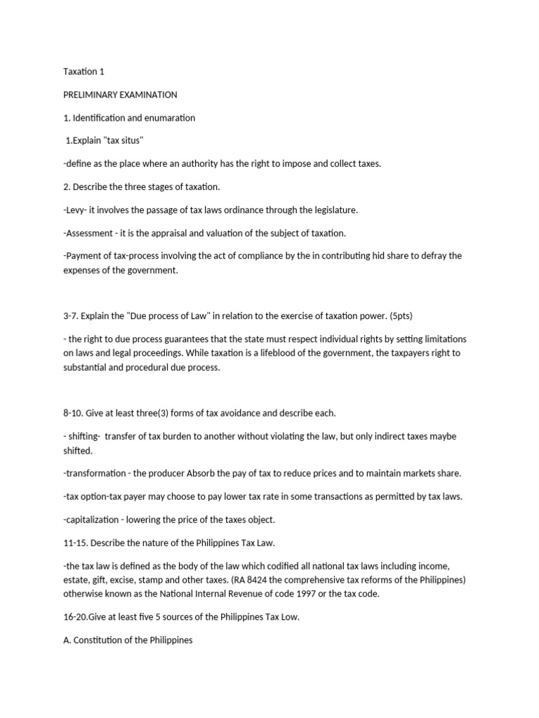 Taxation 1-WPS Office | PDF | Taxes | Taxation In The United States