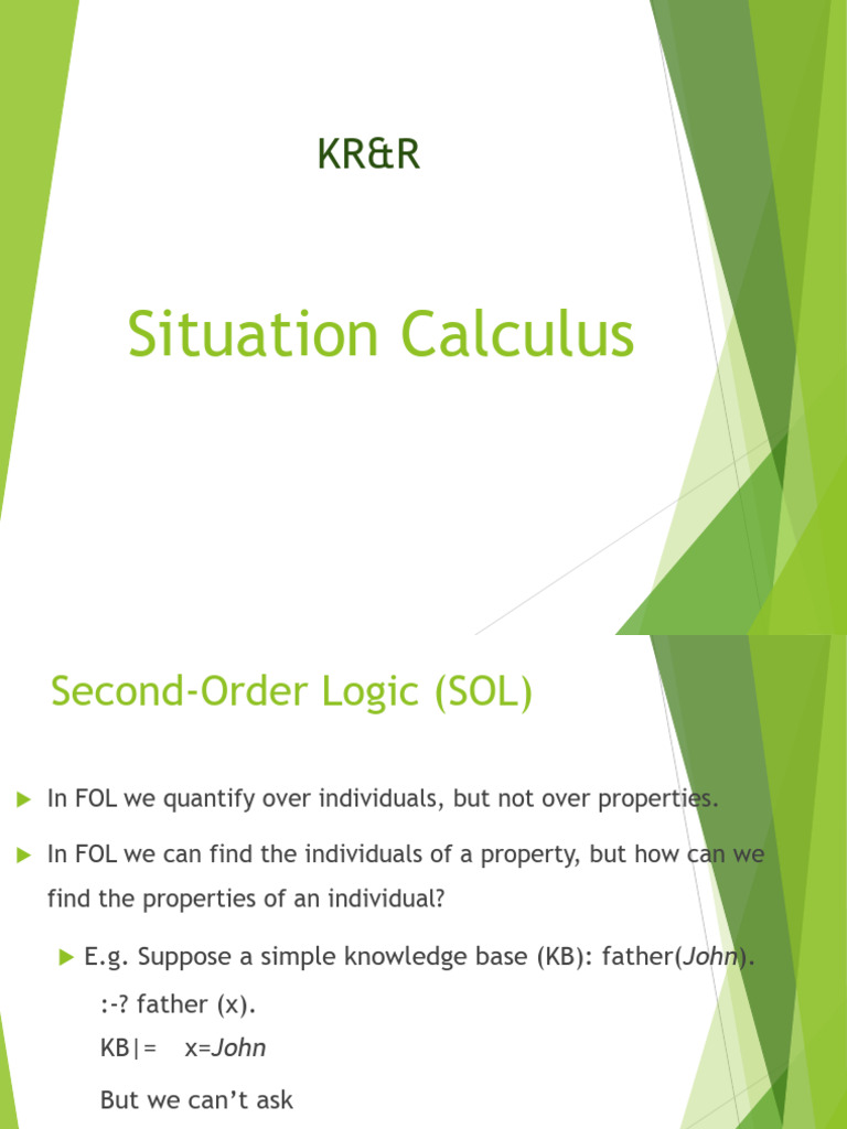 Situation Calculus | PDF | Formalism (Deductive) | Metalogic