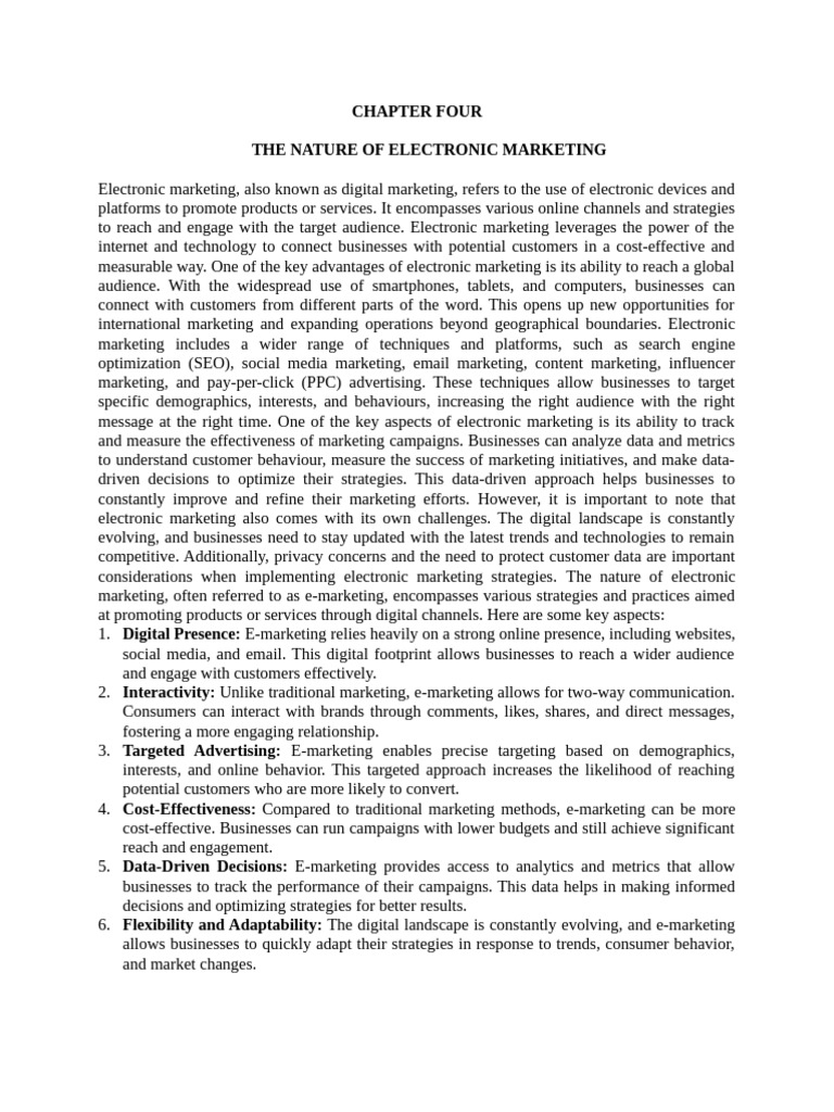 Chapter Four | PDF | Digital Marketing | 4 G