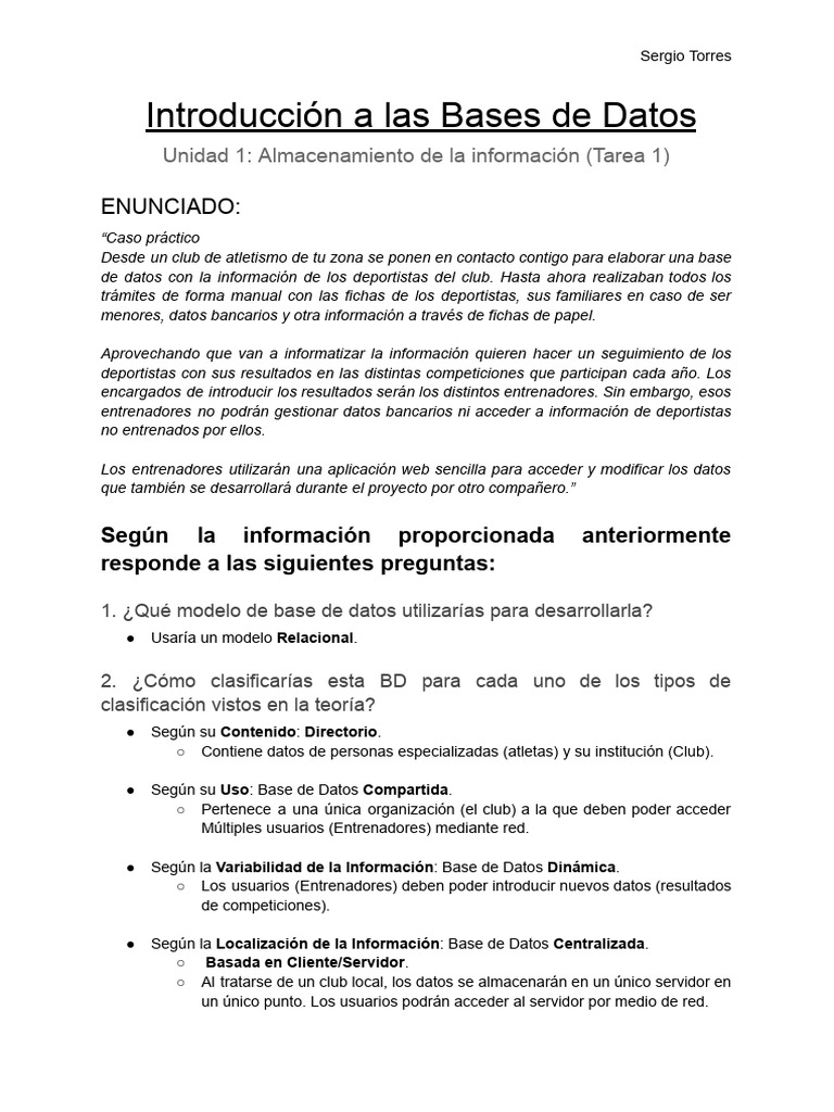 Torres Peralta Sergio BDDA 01 Tarea | PDF | Bases de datos | Big Data