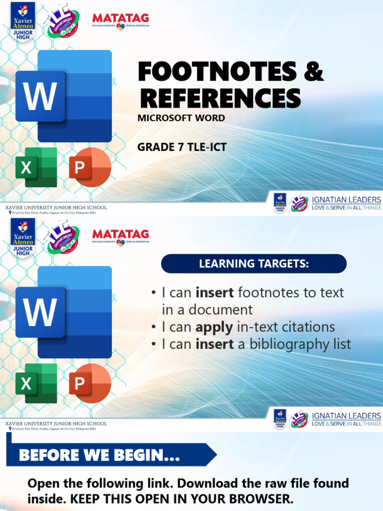 Word Lesson 5 - Footnotes and References | PDF | Citation | Note ...