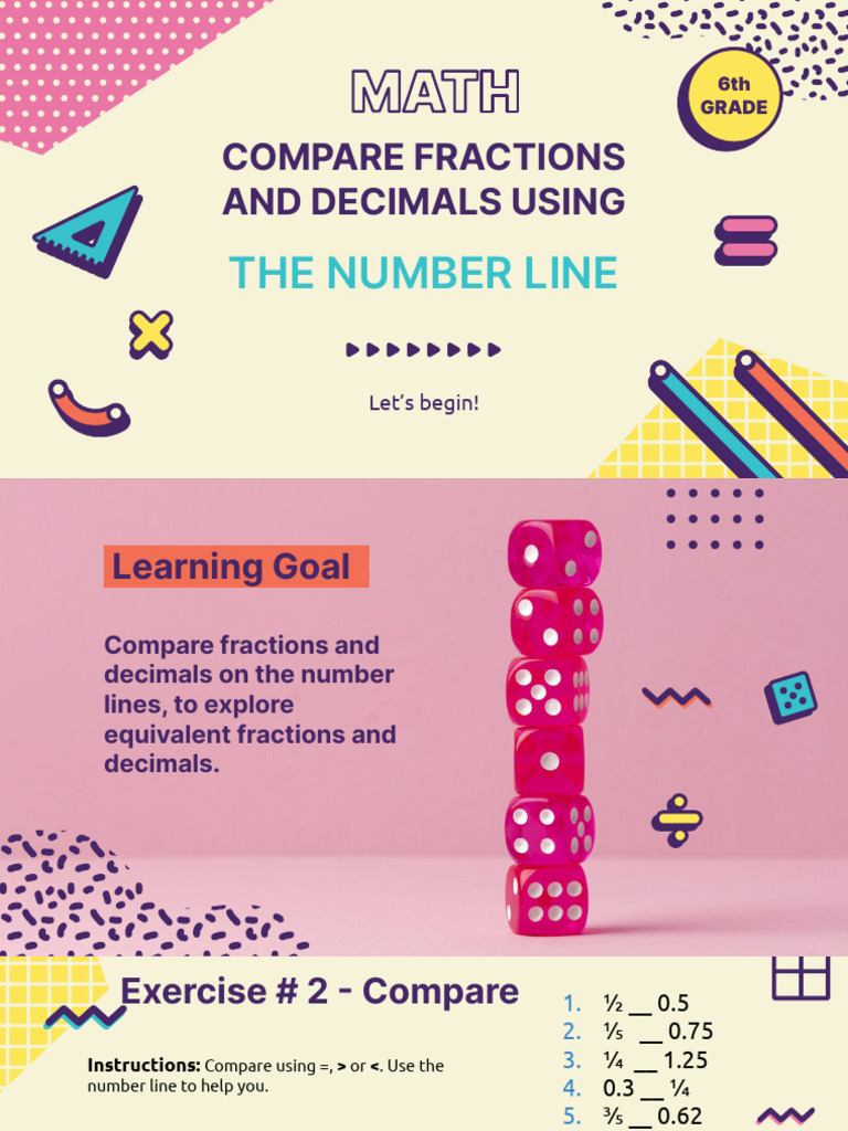 3. Compare fractions and decimals | PDF