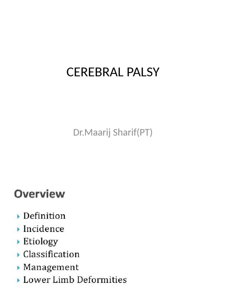 Understanding Cerebral Palsy Basics | PDF
