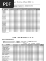 Sunday School Attendance Sheet V1.0 | PDF | Bible
