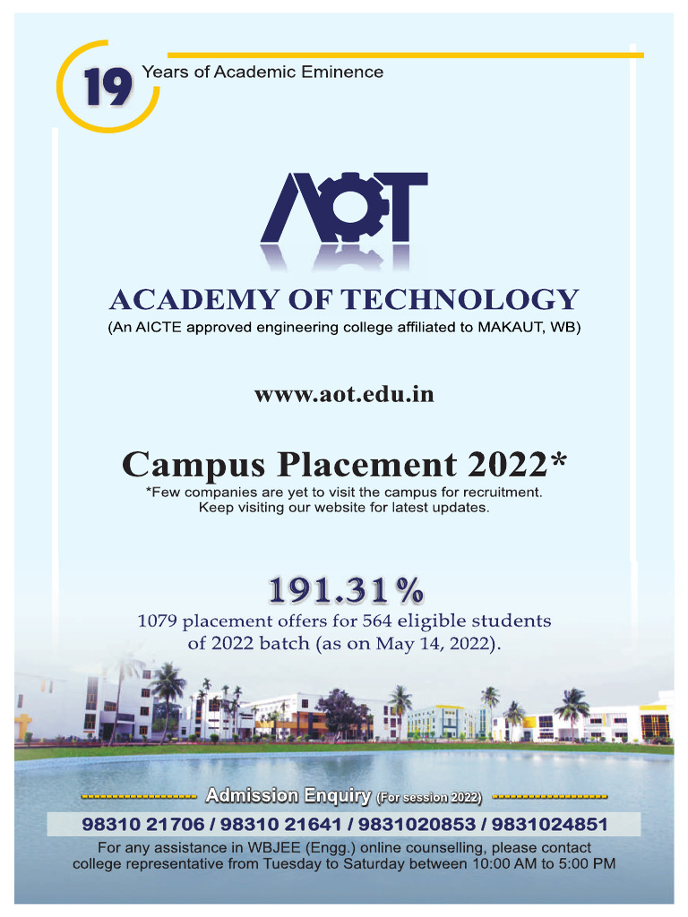 2022 Placement Booklet AOT | PDF