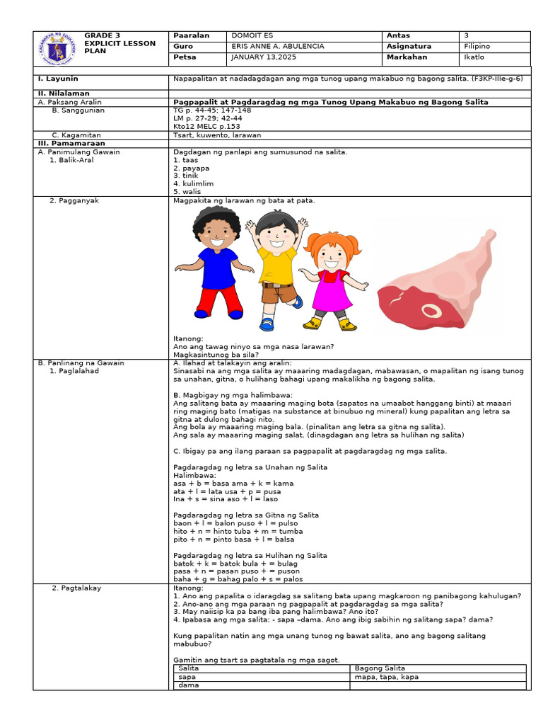 DLP q3 w4 Filipino3 | PDF