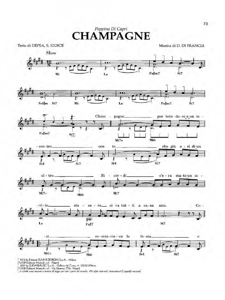 1000 Canzoni Vol1 Carish - Champagne | PDF