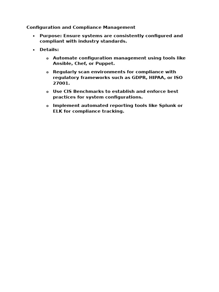 Configuration Management & Compliance Tools | PDF