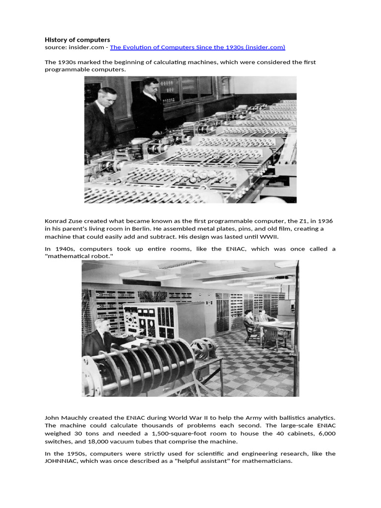 2 History of Computers | PDF | Apple Inc. | Tablet Computer