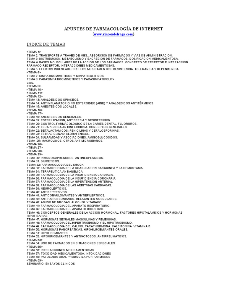 Farmacol | PDF | Riñón | Alergia