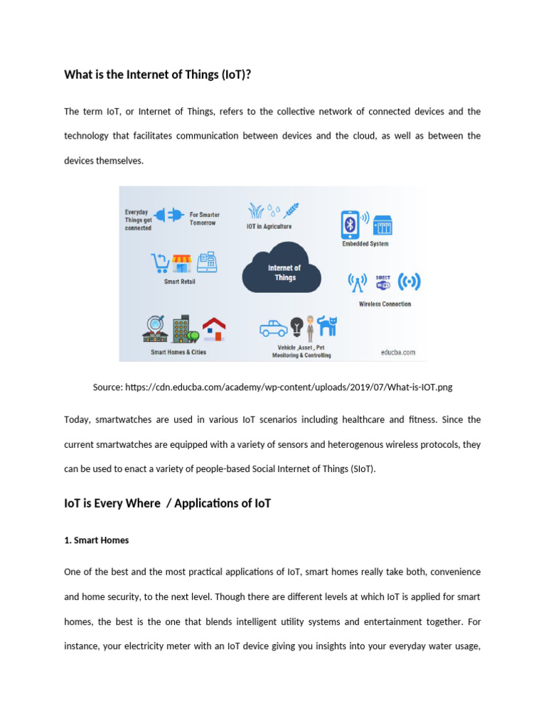 Lesson 1 | PDF | Internet Of Things | Home Automation