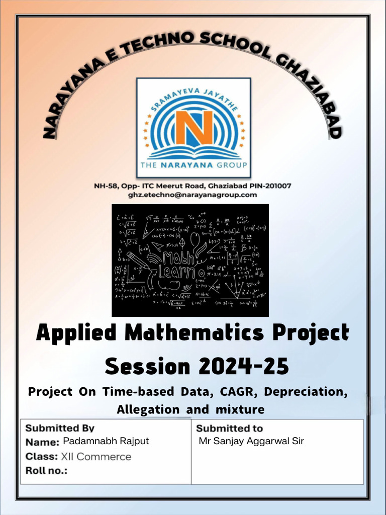 Applied Math Cover Page | PDF