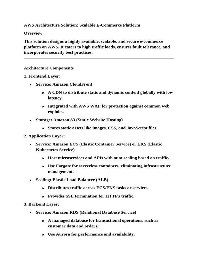 AWS architecture | PDF | Amazon Web Services | Databases