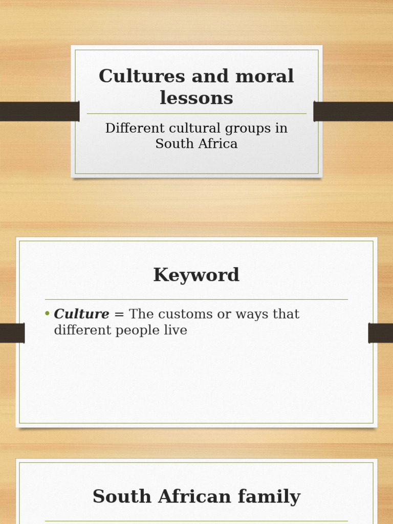 Cultural Diversity in South Africa | PDF