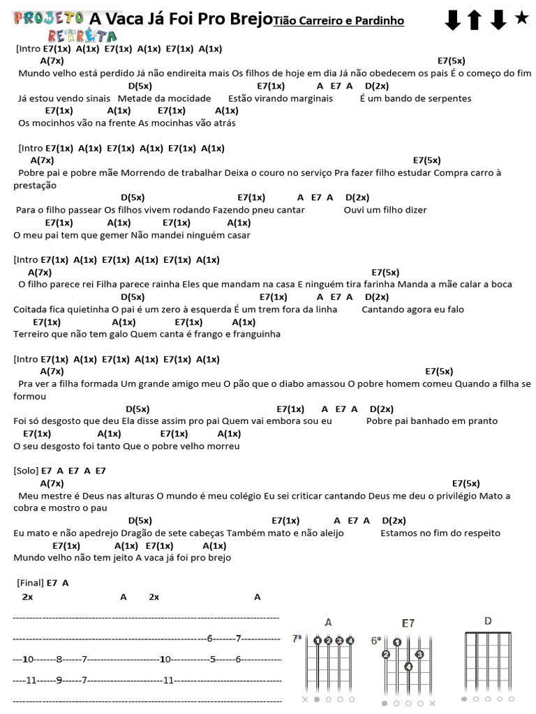 Vaca Ja Foi Pro Brejo | PDF