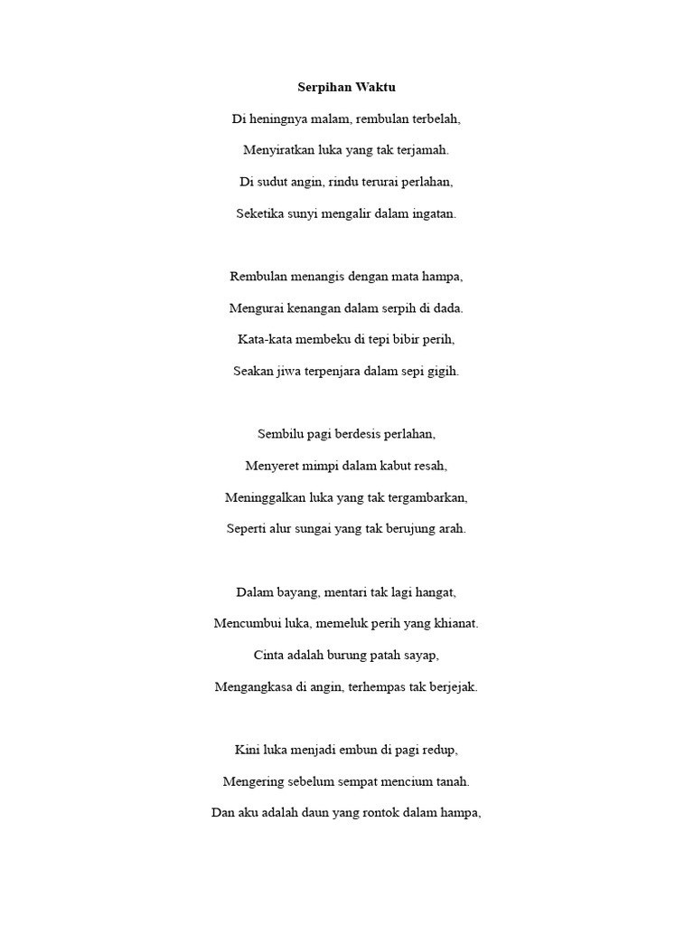 Alisa Putri Salsabillah - Serpihan Waktu | PDF