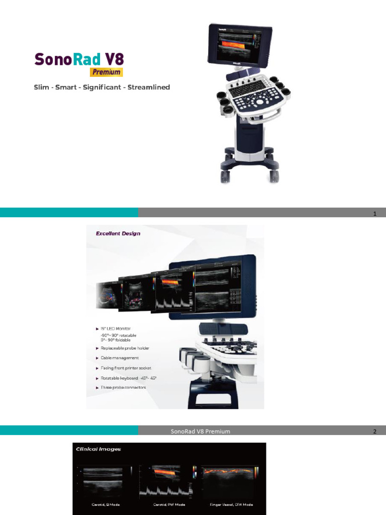 SonoRad V8 Premium | PDF | Ultrasound | Electronics