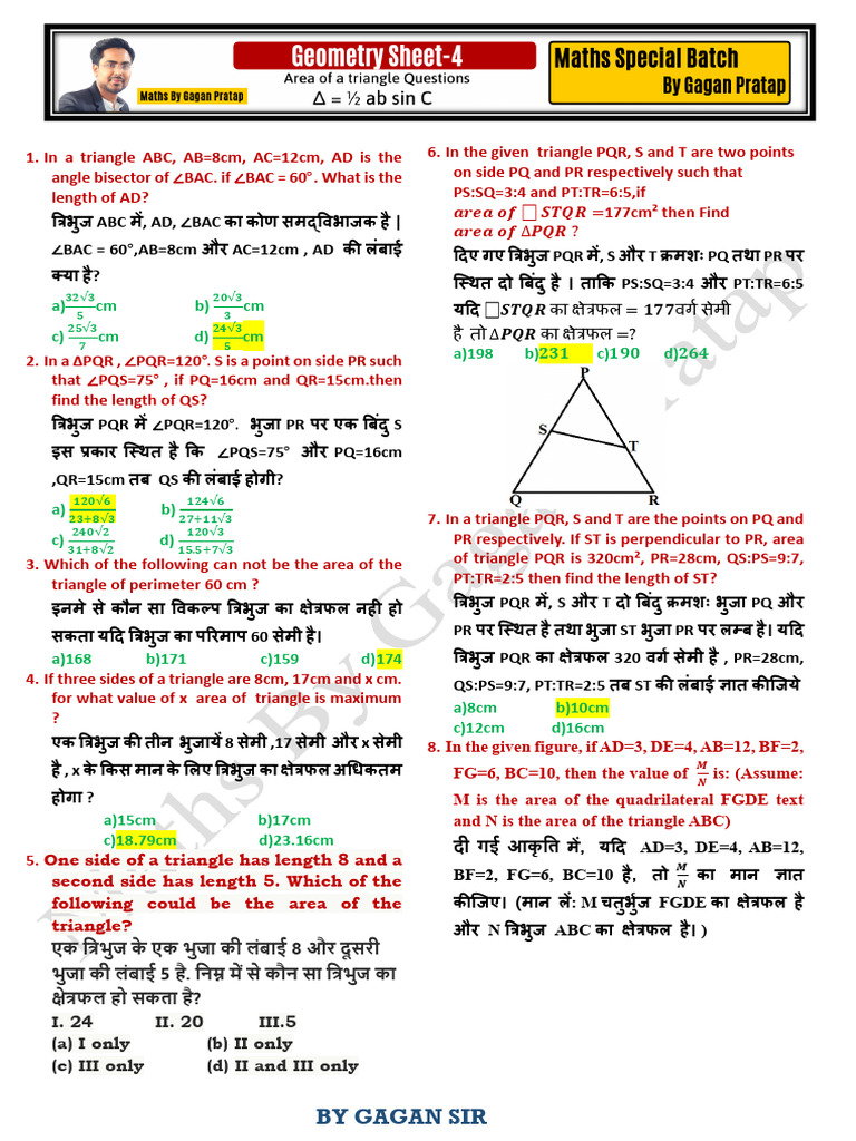 Geometry Sheet-4 418179 Crwill | PDF