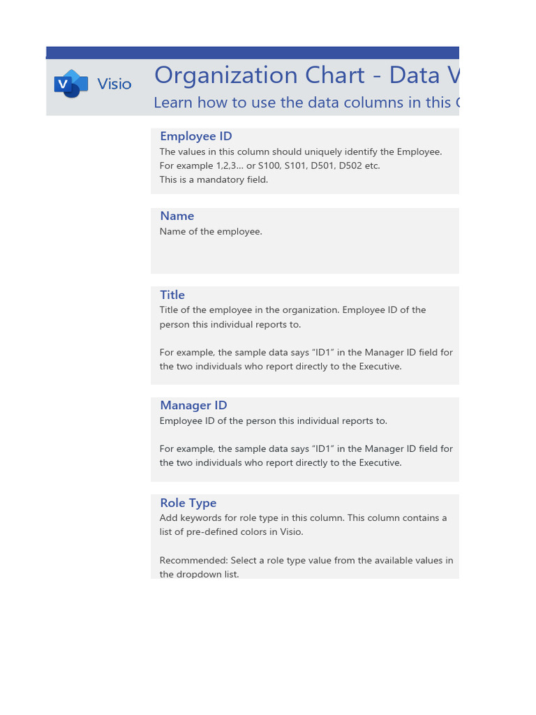 Organization Chart From Data1 | PDF