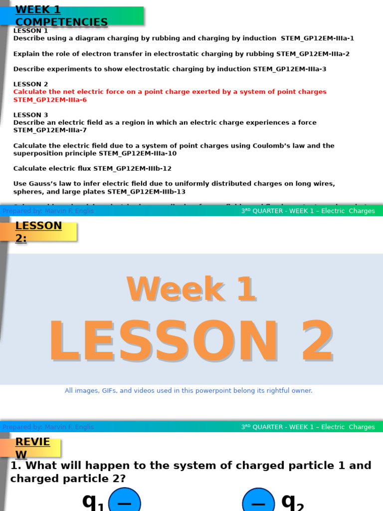 Gen-Physics-2 3Q W1 Lesson2 | PDF | Electric Field | Electric Charge