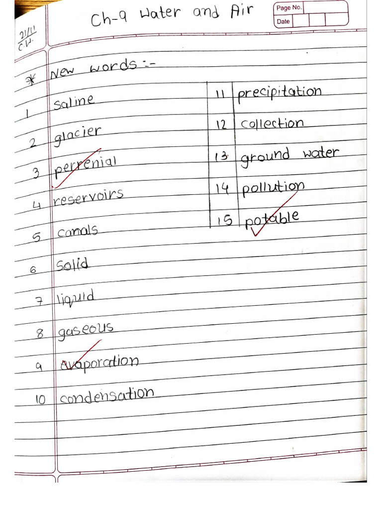 Std. 4th EVS Ch-3,9,10 Classwork | PDF