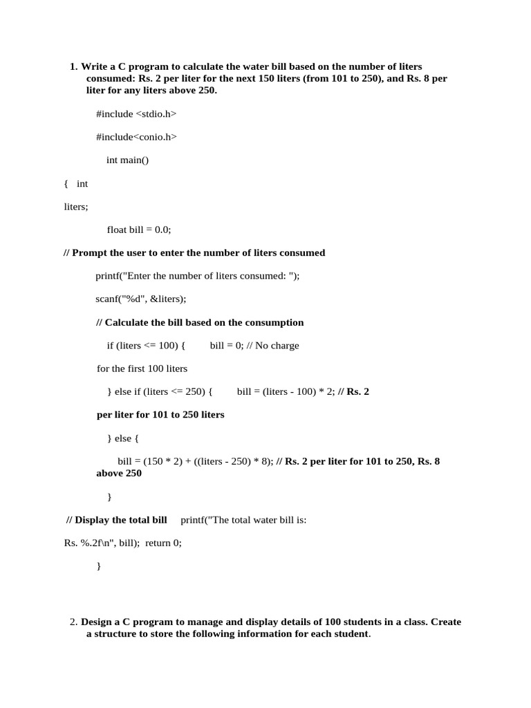 Sample Question Solution | PDF | Area | Computer Programming