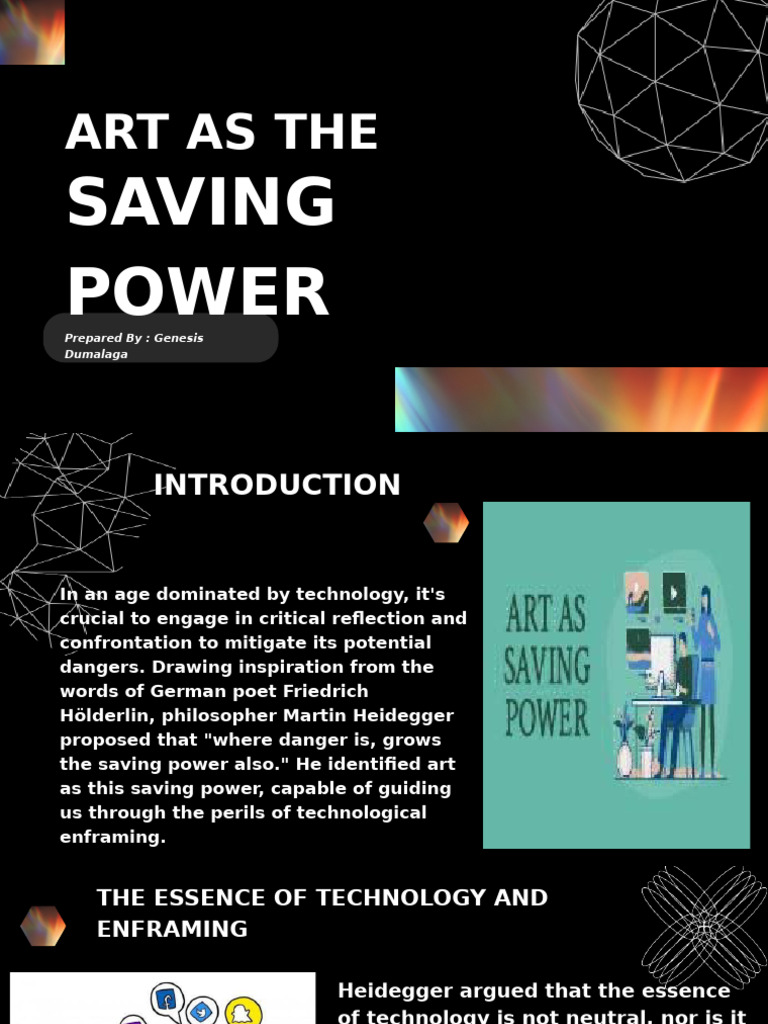 Art: Heidegger's Saving Power Against Enframing | PDF