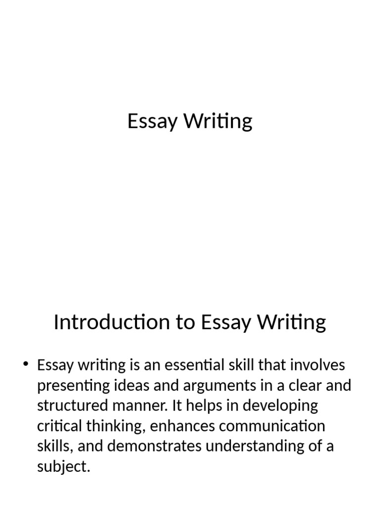Guide to Effective Essay Writing | PDF
