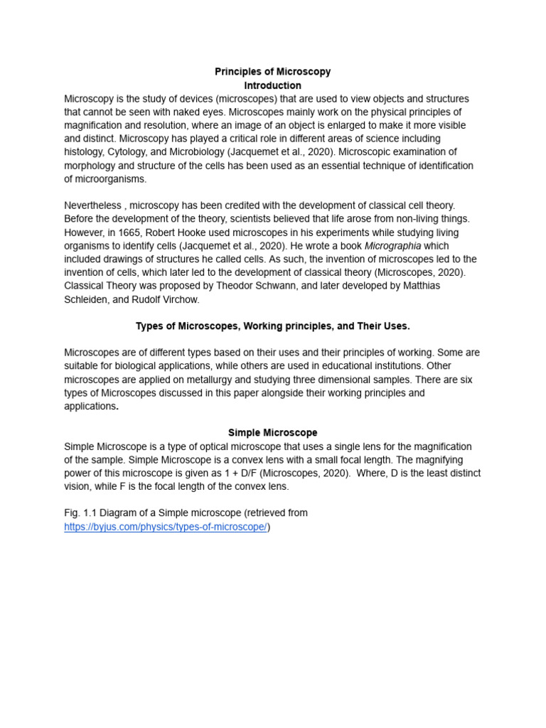 Microscopy (Main) | PDF | Microscope | Electron Microscope