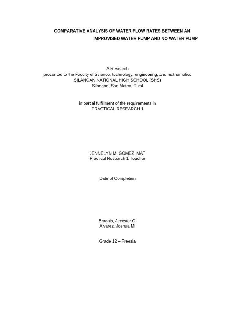 PR2 - Research Paper Format | PDF | Statistics | Sustainability