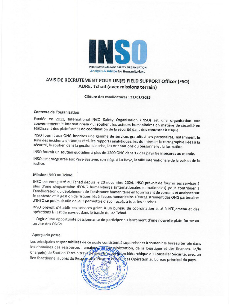 Field Support Officer | PDF