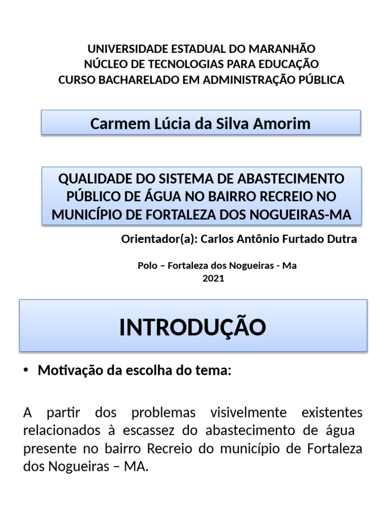Apresentação Defesa TCC | PDF | Brasil | Recreação