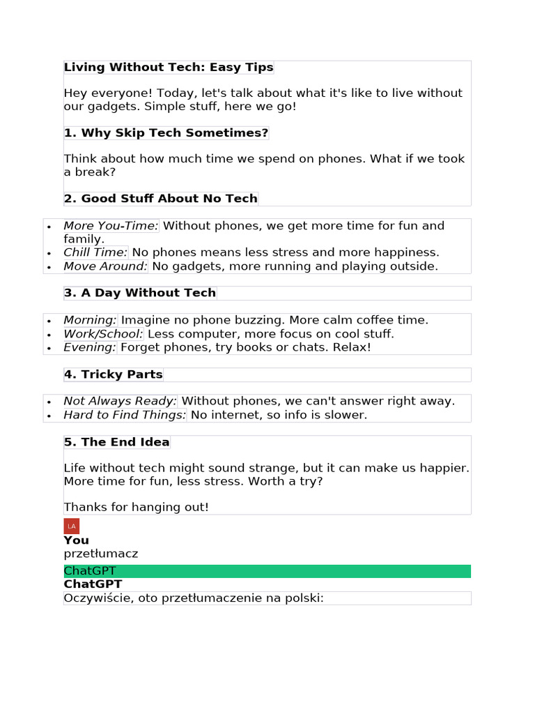 Living Without Tech | PDF