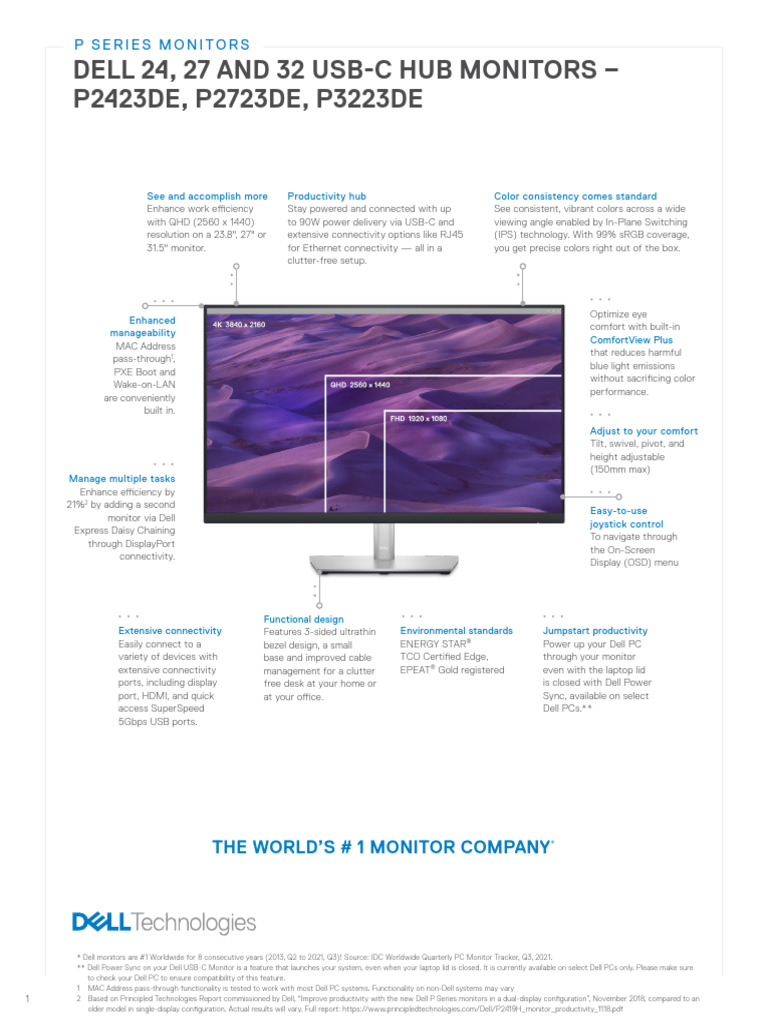 dell-24-27-32-usb-c-hub-monitors-p2423de-p2723de-p3223de-spec-sheet ...