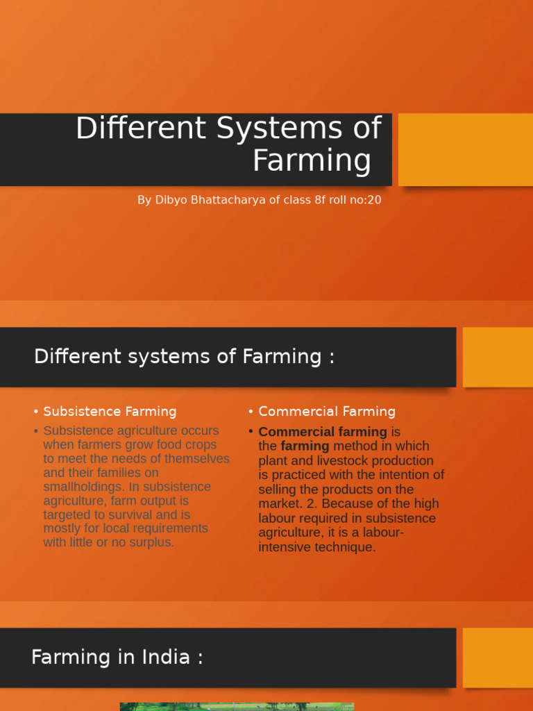 Overview of Farming Systems Worldwide | PDF | Agriculture | Farms