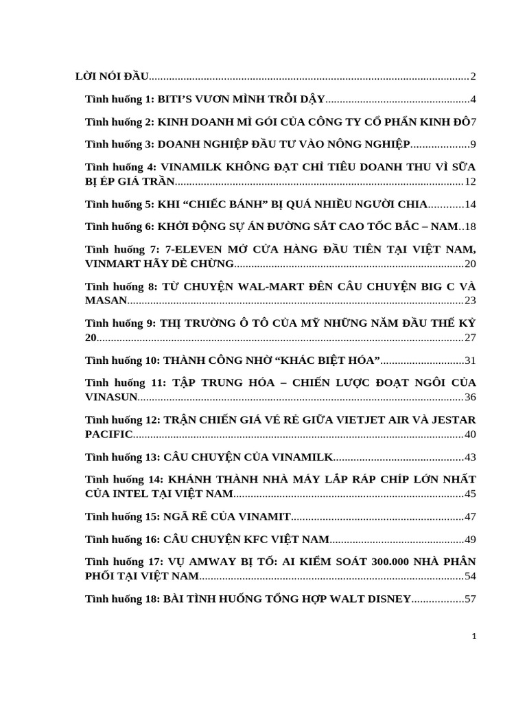 Bai Tap Tinh Huong Clkd 2017 Ver2 (2) | PDF