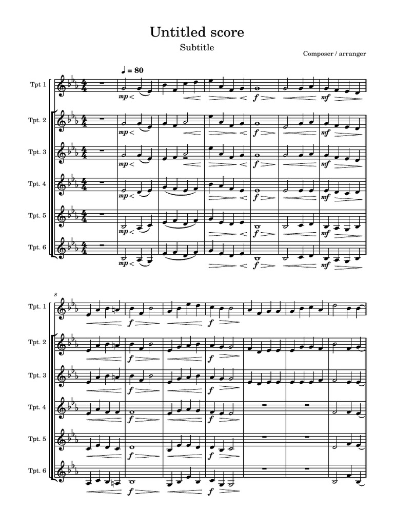 Untitled Score-Score - and - Parts | PDF