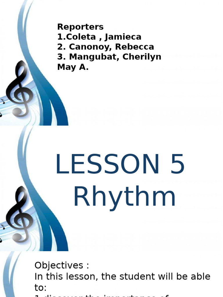 RHYTHM (1) | PDF | Rhythm | Experience