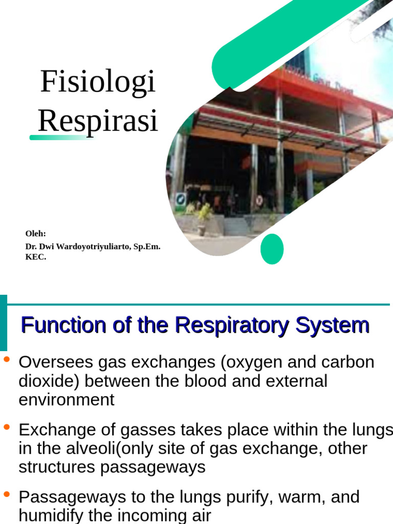 Fisiologi Sistem Respirasi Manusia | PDF | Respiratory System | Lung