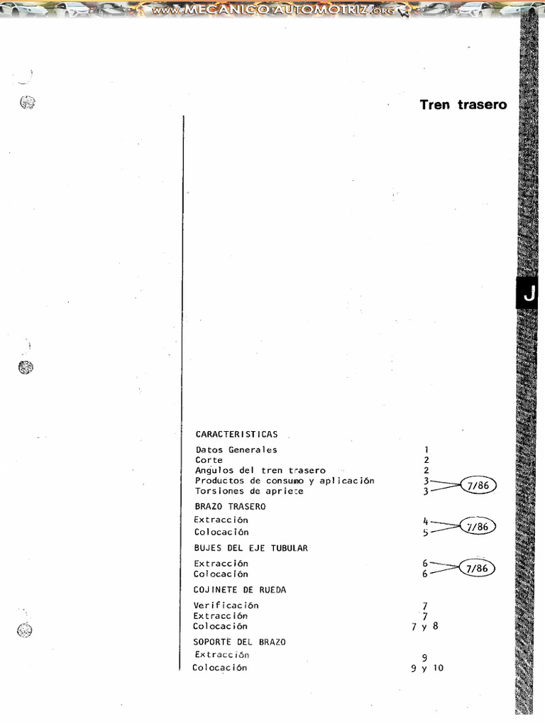 Manual Mecanica Automotriz Tren Trasero Descripcion | PDF