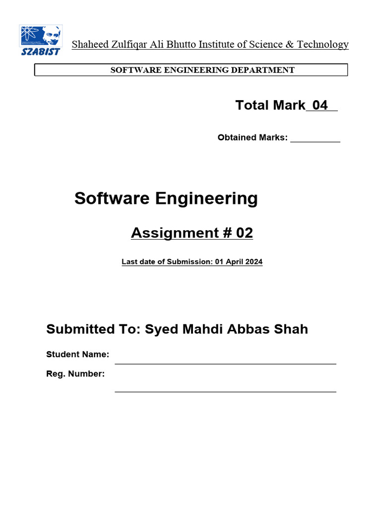 SE Assignment No.02 | PDF | Business | Computing