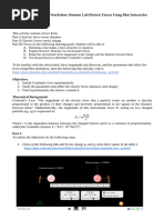 Lab 2-Coulombs Law PhET Simulation Analysis Activity Distance Learning ...
