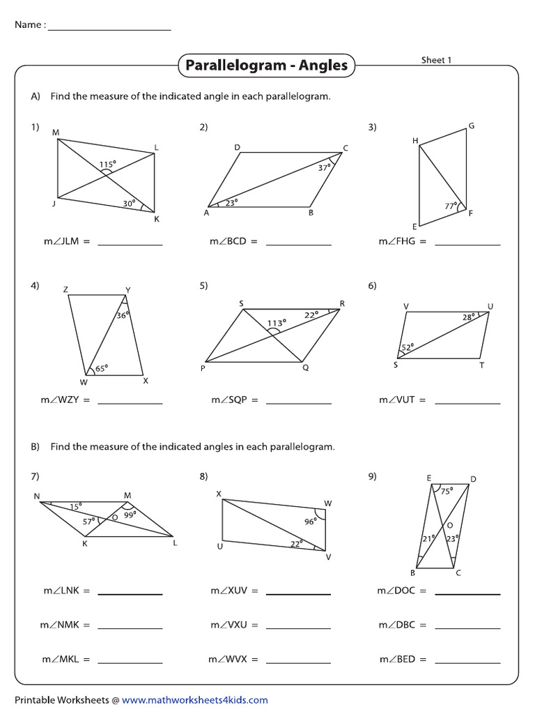 Angles Diagonal 1 | PDF